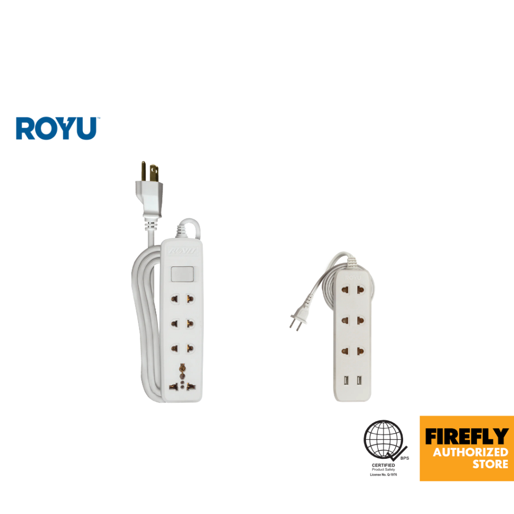 Royu 3 Gang Universal Power Extension Cord | Shopee Philippines