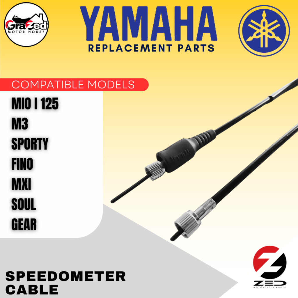 SPEEDOMETER CABLE and GEAR BOX for Yamaha Mio i 125, M3, Sporty, Fino ...