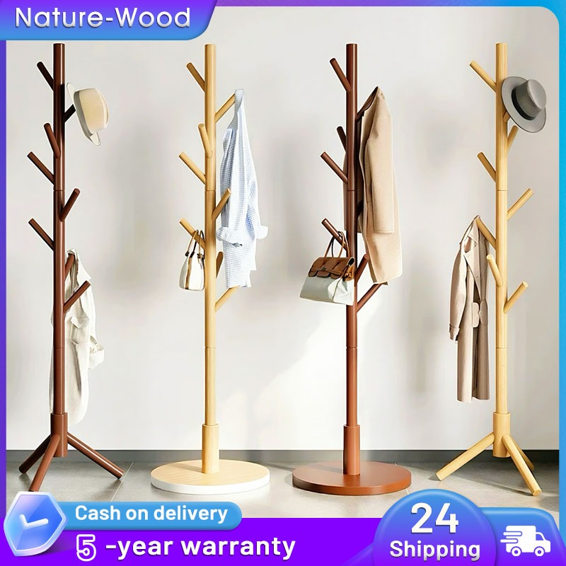Clothes rack Solid Wood Bag Rack Stand Multi Bag Coat Rack Clothing ...