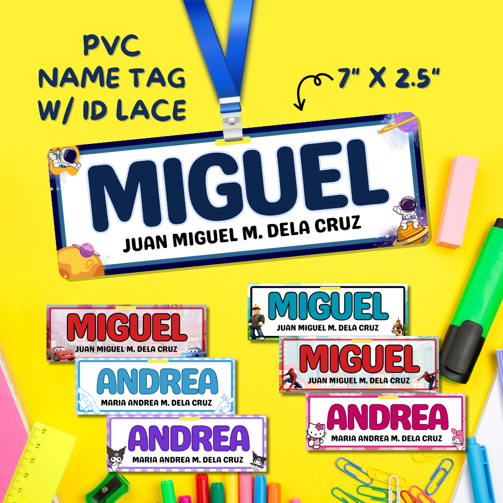 Laminated or PVC Name Tag with Lace Customized Laminated Nametag for ...