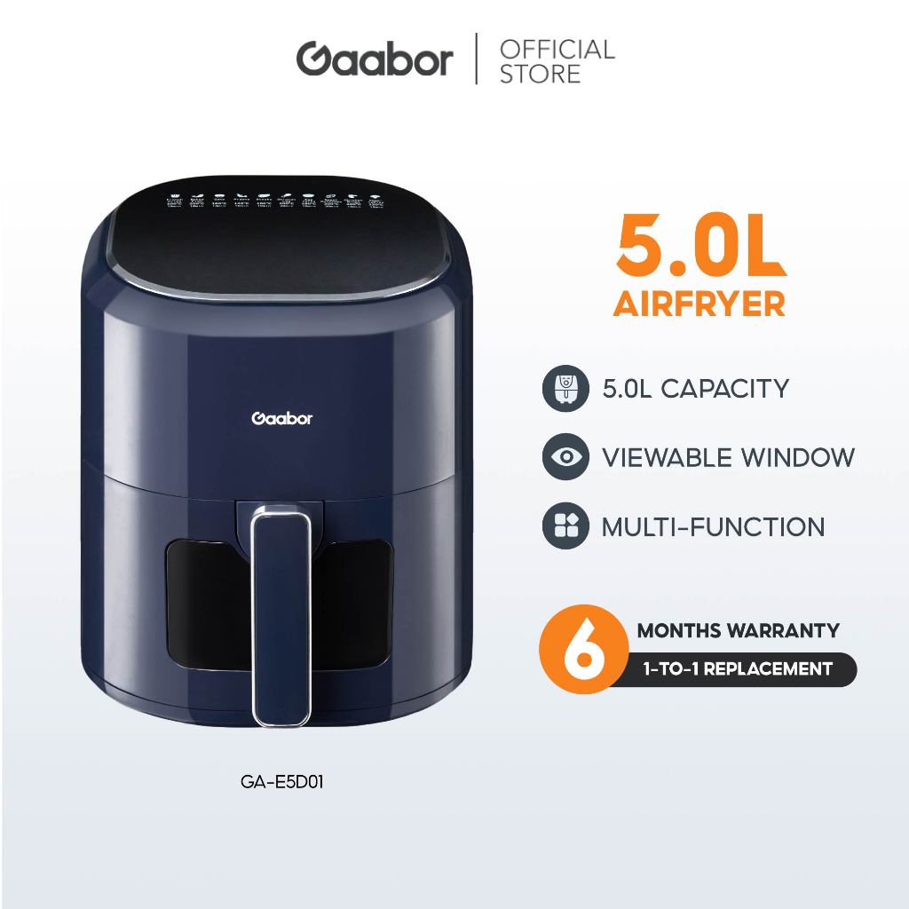 Gaabor 5L Large Capacity Digital Control Multi Function Air Fryer Oil ...