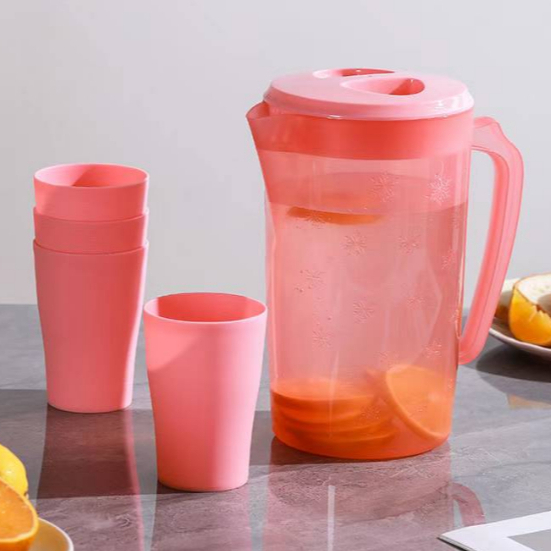 1500ml Pitcher with 4 Cups Large High Quality Fiberglass Pitcher with ...