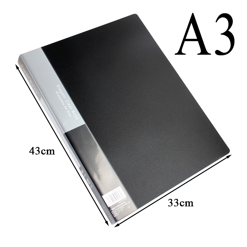 BENGE Office data display book plastic file folder with pocket Clear ...