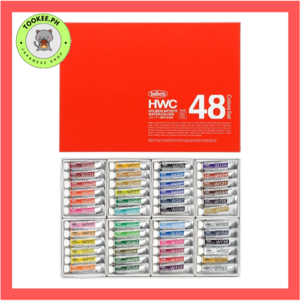 Holbein Transparent Watercolor Paint 12/18/24/30/48 Colors Set 5ml ...
