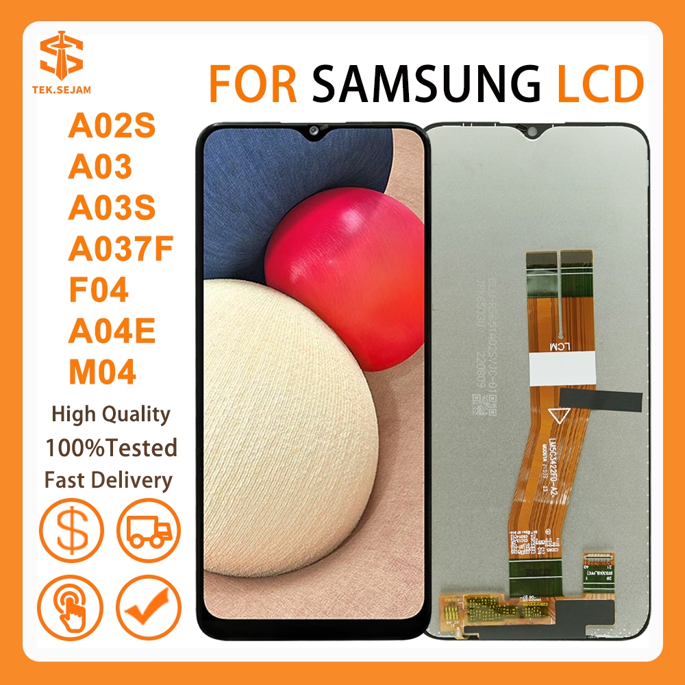 Original SAMSUNG Galaxy A02S/A03/A03S/A037F/A04E/M04 /F04 Display Screen Assembly Quick ...