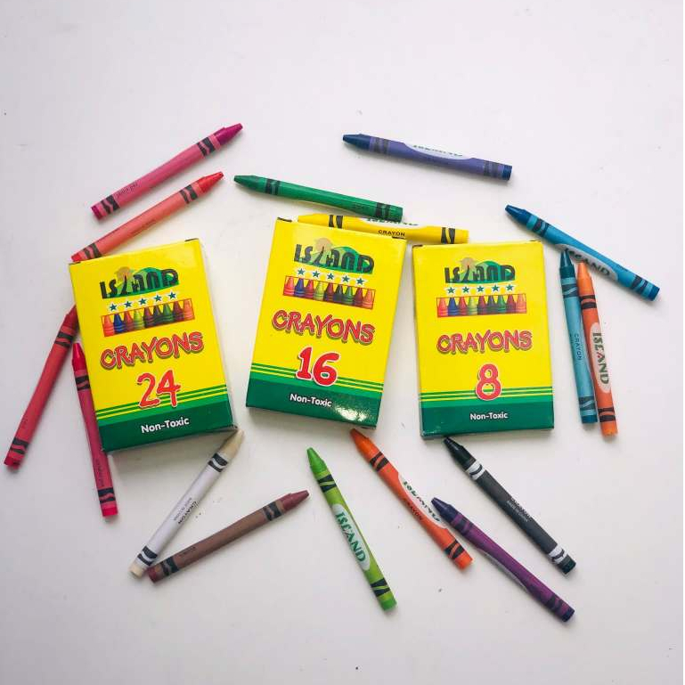NON-TOXIC ISLAND CRAYONS 24PCS, 16PCS, 8PCS | Shopee Philippines