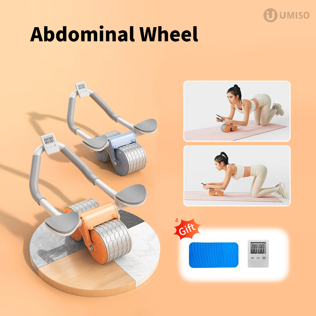 UMISO Abdominal Muscle Wheel Elbow Support Rebound Roller Trainer ...