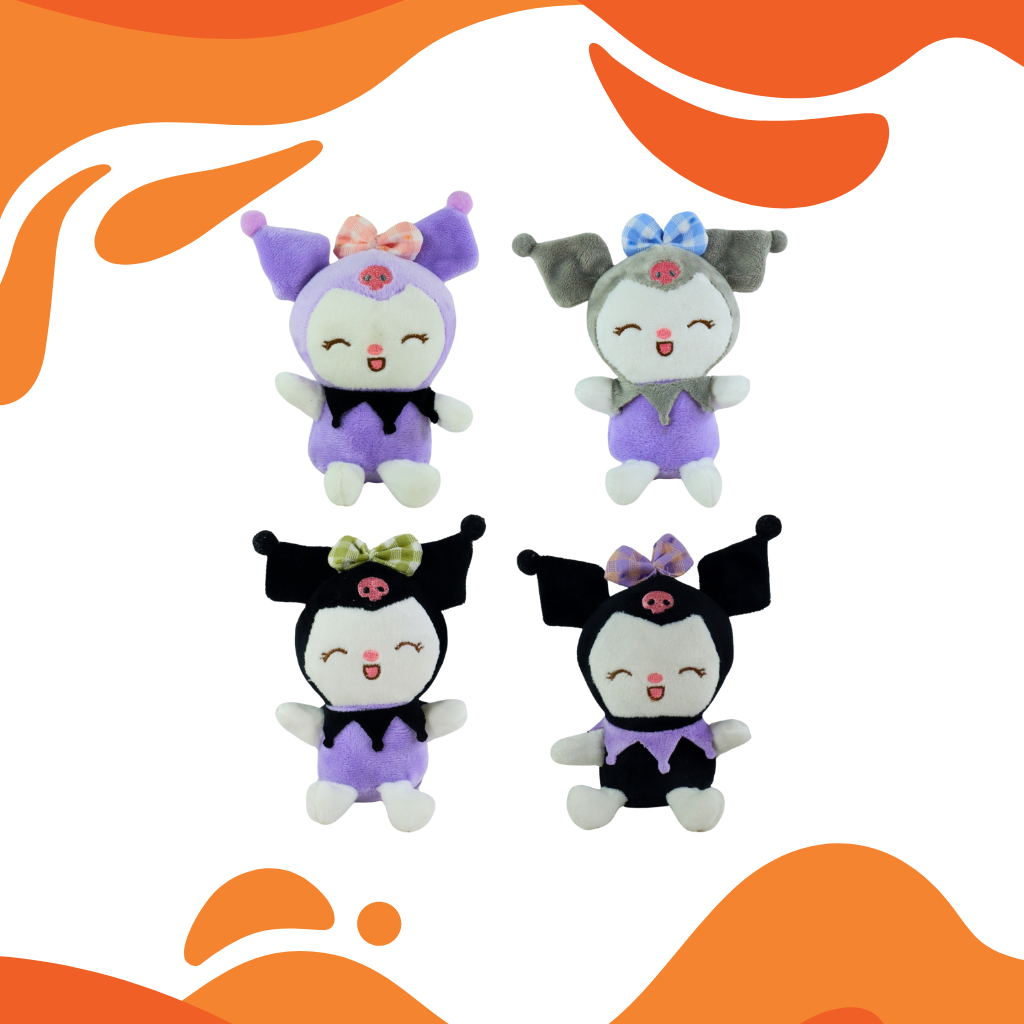 SANRIO - Kuromi Smiling 4-inches Plushies | Shopee Philippines