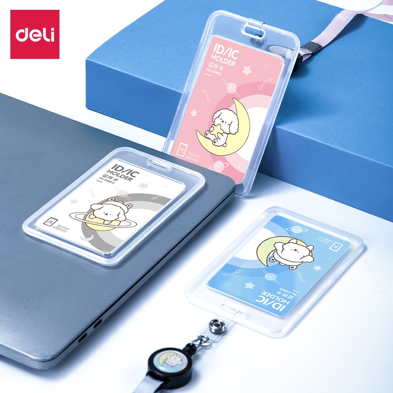 Deli 64805 Vertical Certificate Card Name Badge/Lanyard 112x70mm ...