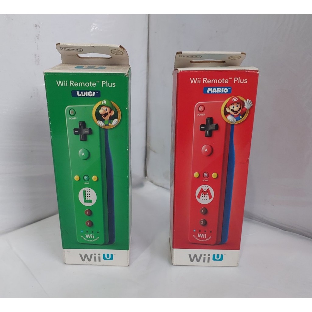 Rare Collectible! Wii Remote Plus Controllers Luigi or Mario NewUSA ...