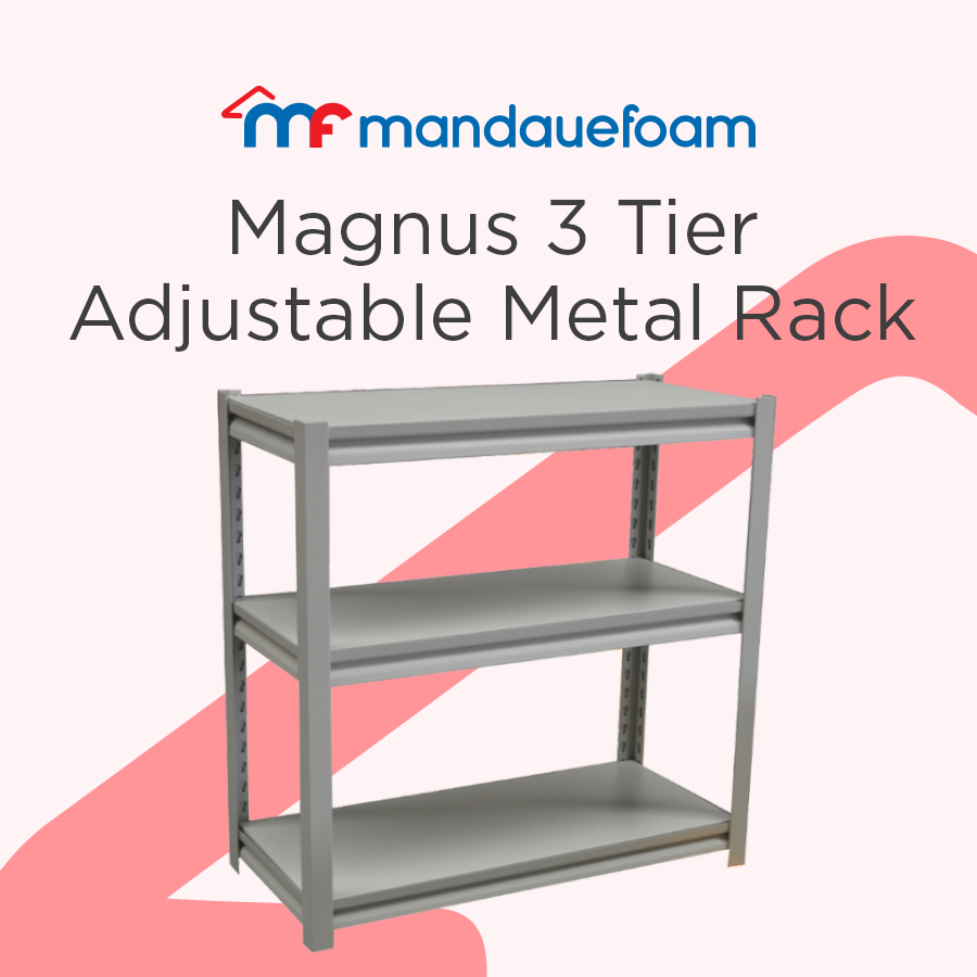 Mandaue Foam Magnus 3 Tier Adjtble Metal Rack | Shopee Philippines