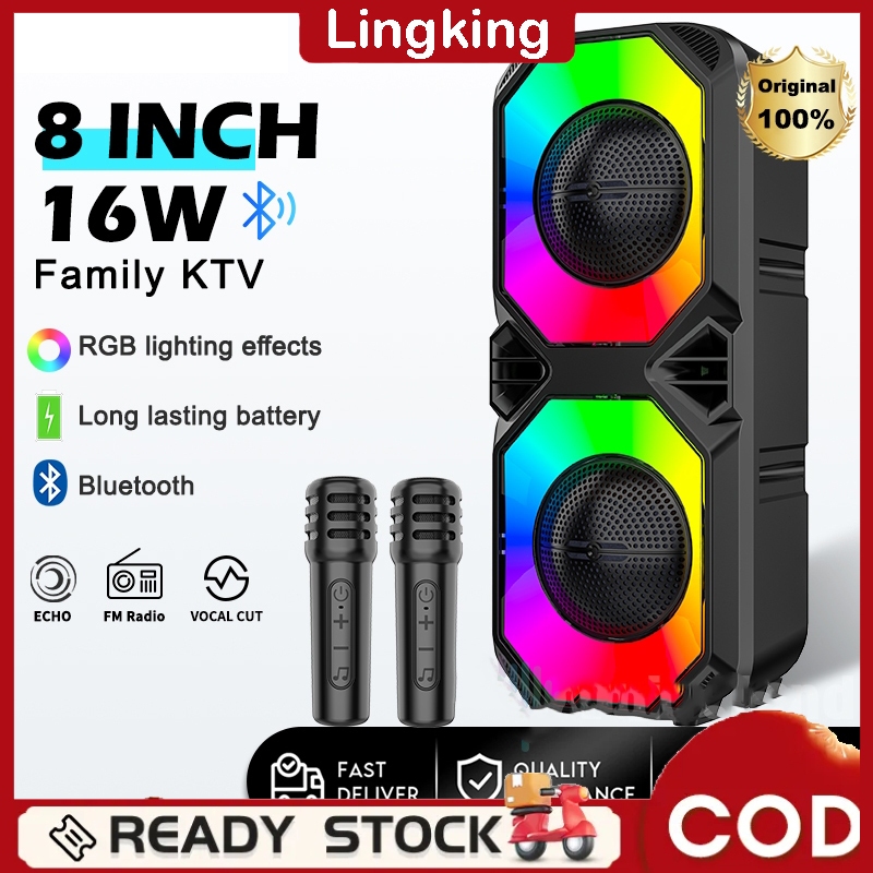 【PRO BASS】Karaoke Speaker With Mic Bluetooth Big Size Original ...