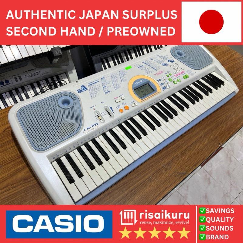 Casio LK-101 61 Keys Electronic Piano Keyboard Organ with Key Lighting | Shopee Philippines