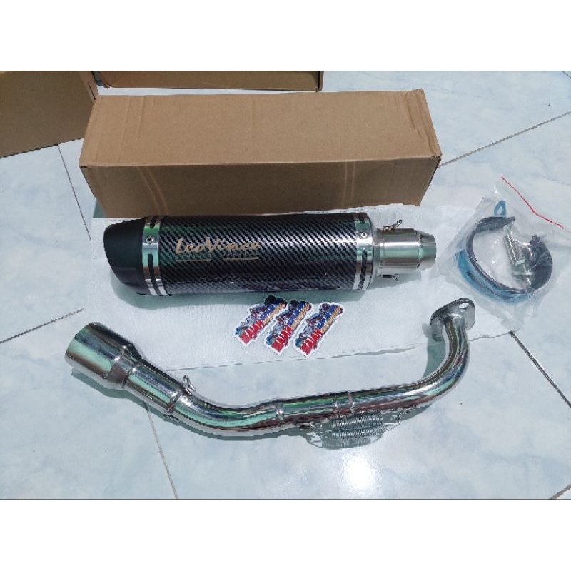 [ M3 / MSI 125 / FAZZIO / GEAR / GRAVIS ] Leo Vince Exhaust Pipe ...
