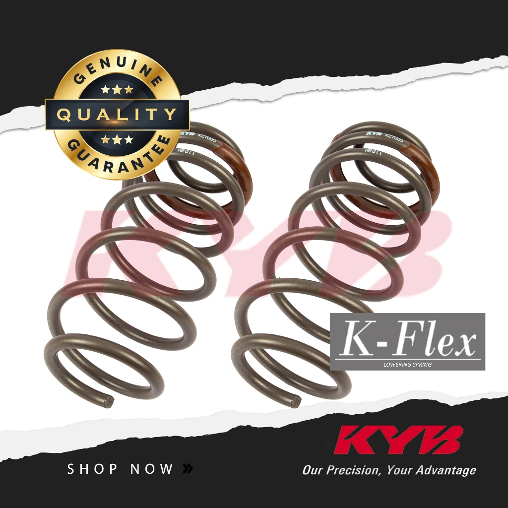 KYB KAYABA (2pcs) K-Flex Lowering Spring for Toyota Vios 2013-2022 ...