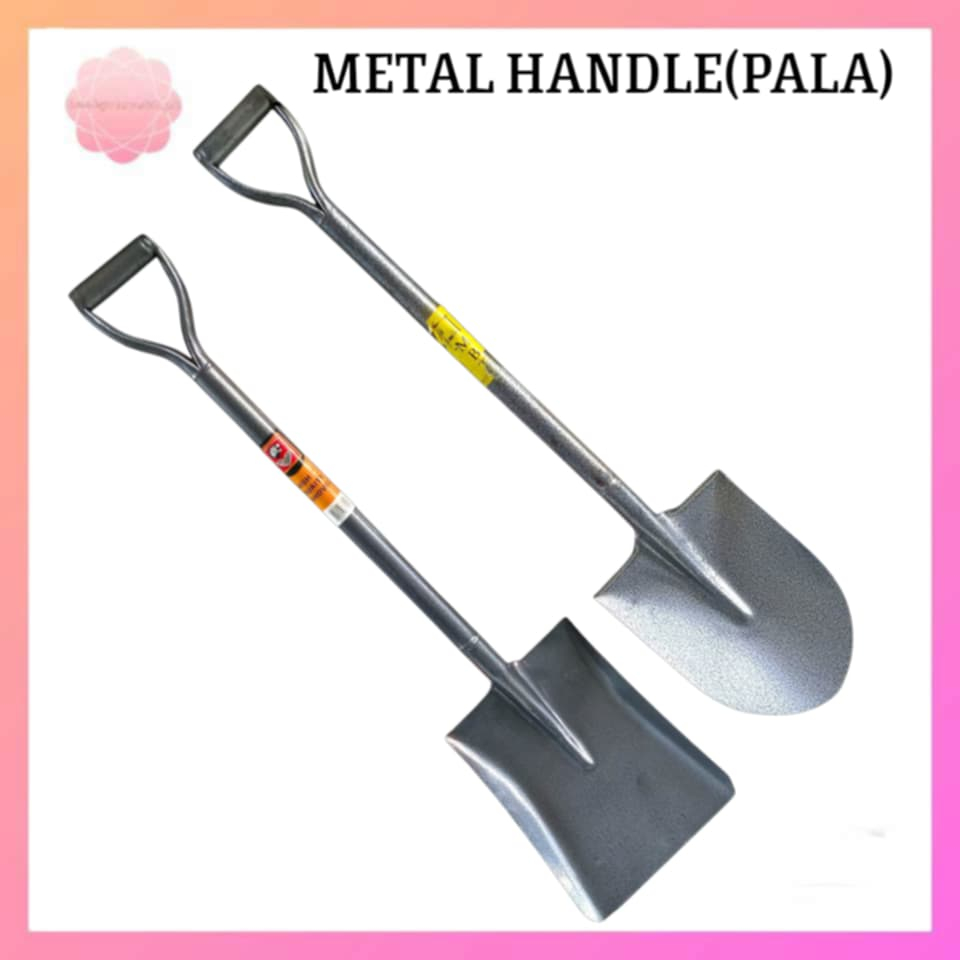 BAKAL NA PALA (SHOVEL ) POINTED AND SQUARE TYPE STEEL HANDLE | Shopee ...