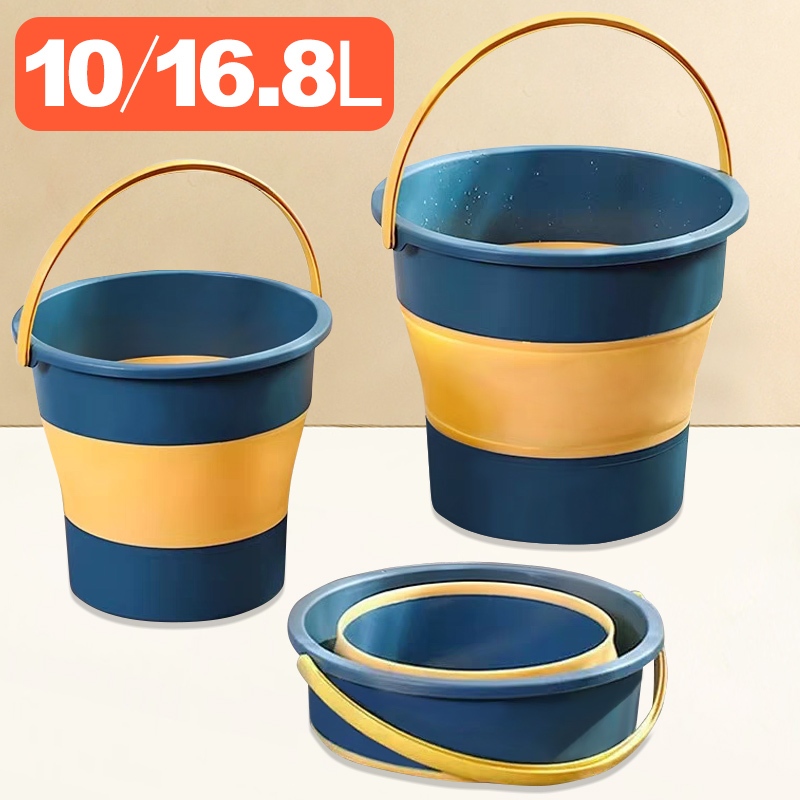 Foldable Barrel Plastic Car Wash Bucket Household Cleaning Bucket Foot ...