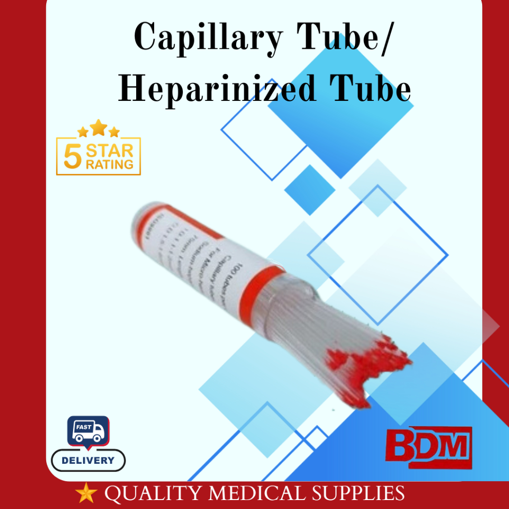 Capillary Tube / Heparinized Tube (100's Per tube) | Shopee Philippines