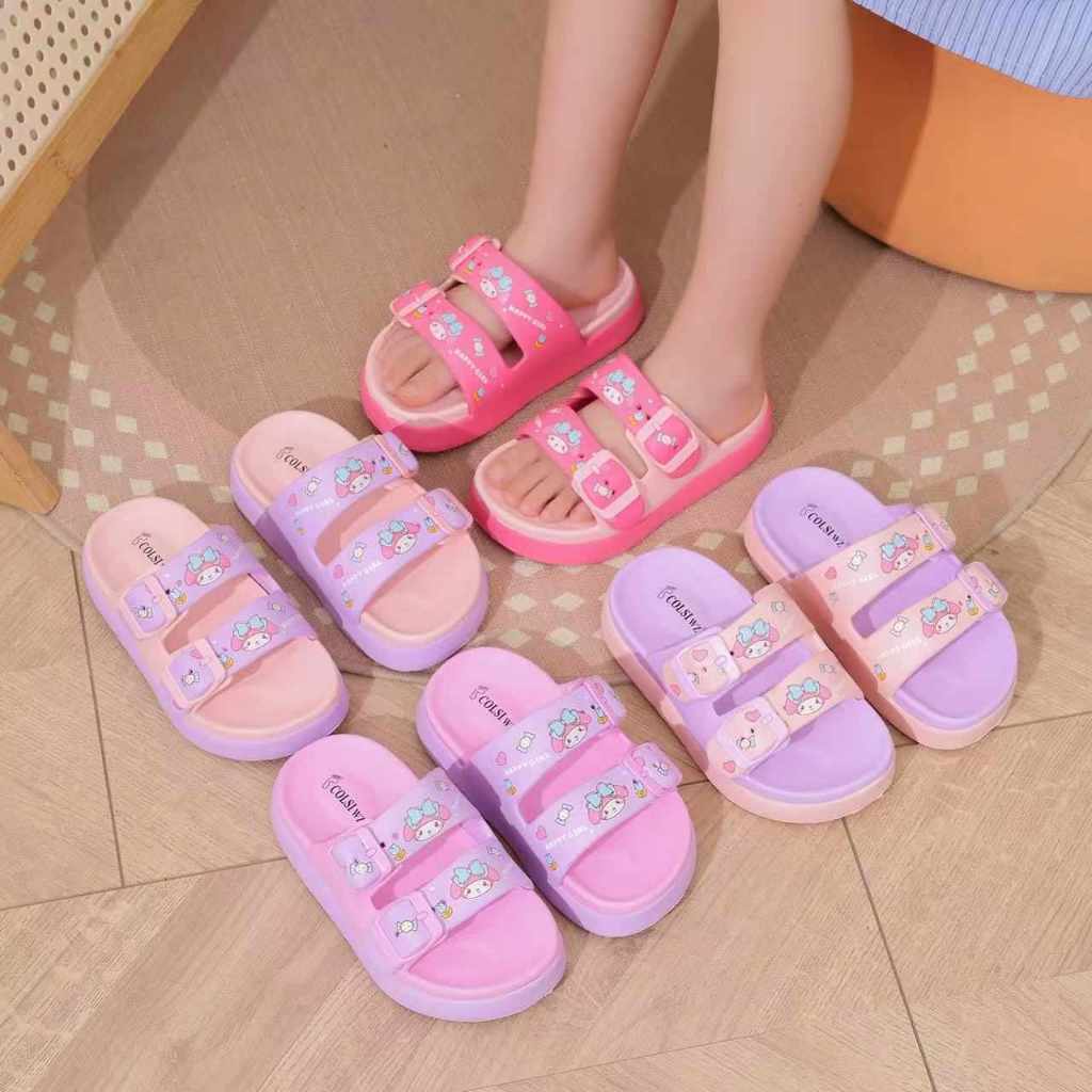 My Melody Cute Two Strap Slippers For Girl`s Kids | Shopee Philippines