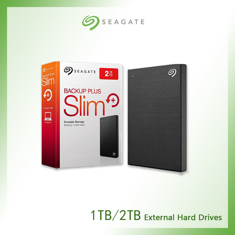 Seagate Plus Slim 1TB 2TB External Hard Drive For Mac and Windows ...