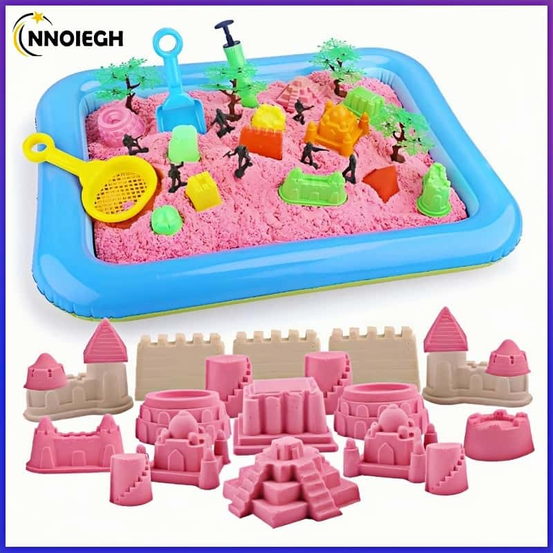 Kinetic Motion Sand Playset with Molds Inflatable with 39 Model Safe ...