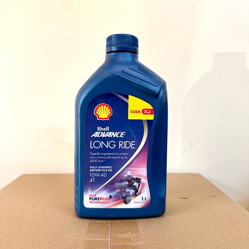 Shell Advance Long Ride Fully Synthetic Motor Oil 10W-40 4T 1Liter ...