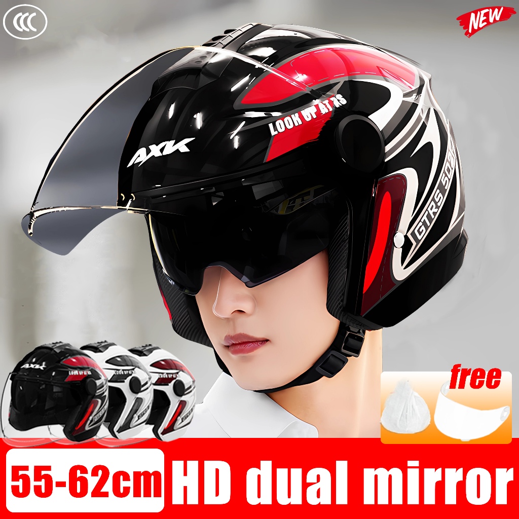 ICC Sticker Motorcycle Half Face Helmet Helmet Full Face For Men And ...