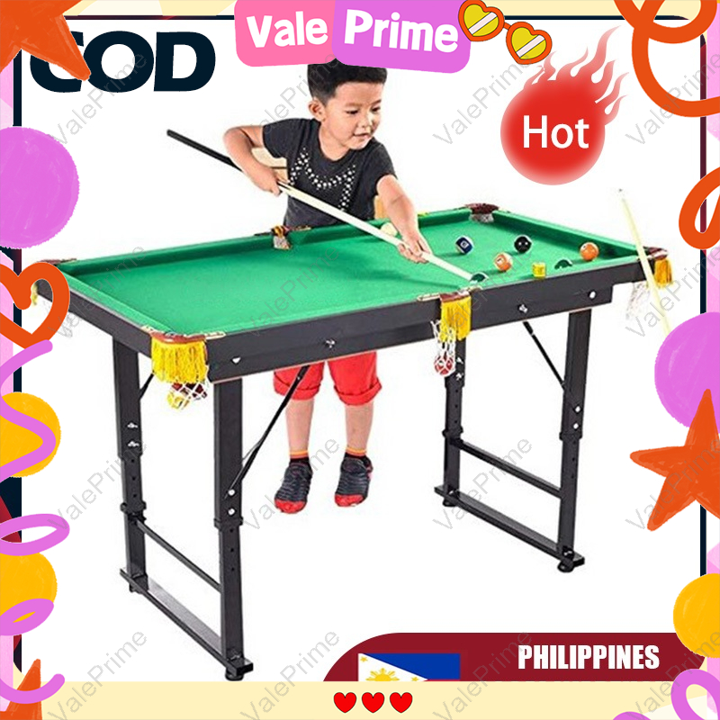ValePrime Adjustable Tabletop Wooden Billiard Table Set Compact Indoor ...