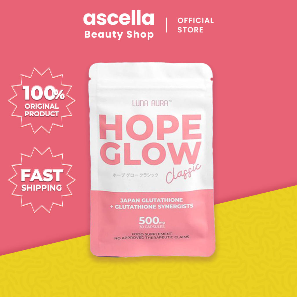 LUNA AURA Hope Glow Classic 30 Capsules Original Japan Glutathione ...