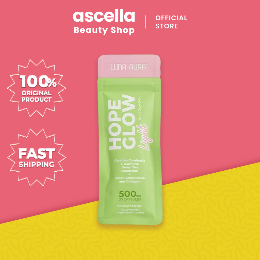 LUNA AURA Hope Glow Light 30 Capsules Glutathione Collagen Capsules ...