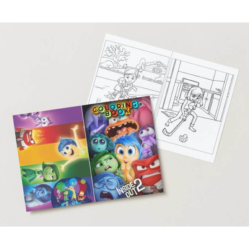Inside Out Coloring book A5 size Party Favor Activity book | Shopee ...