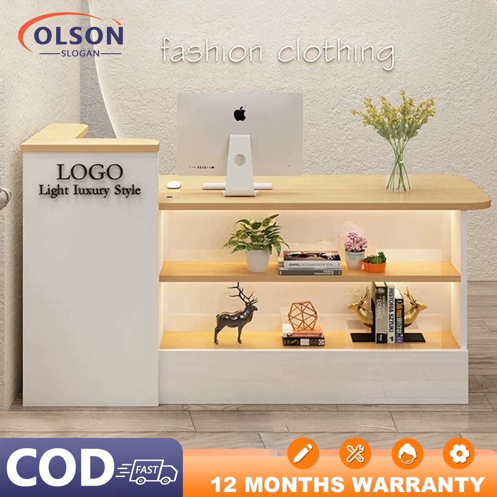 Supermarket counter table cashier table Convenience Store Reception ...