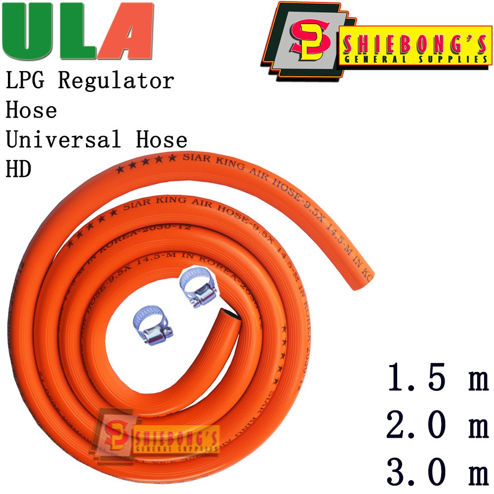 Universal lpg Regulator Hose Heavy Duty for General Purpose with 2pcs ...