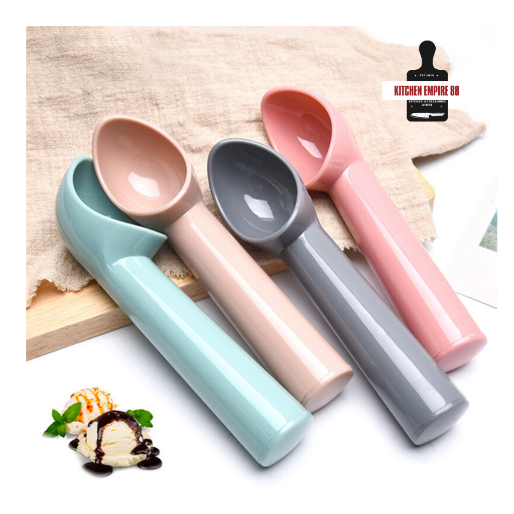 Nonstick Ice Cream Scooper Cold-Resistant Plastic Kitchen Accessories ...