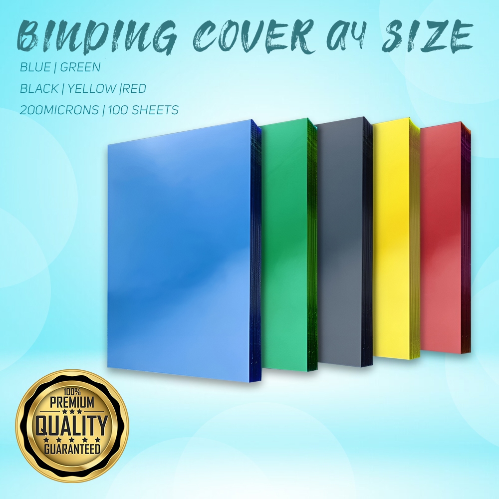 PVC Binding Cover A4 Size Transparent Color 100pcs Binding Cover A4 ...