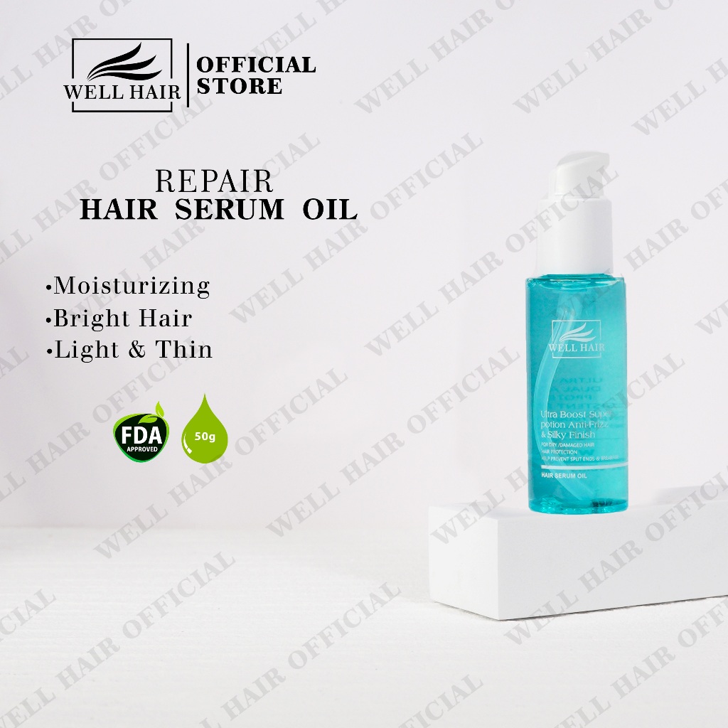 [OFFICIAL] Well Hair Anti Frizz & Silky Finish Hair Serum Oil 50ML ...