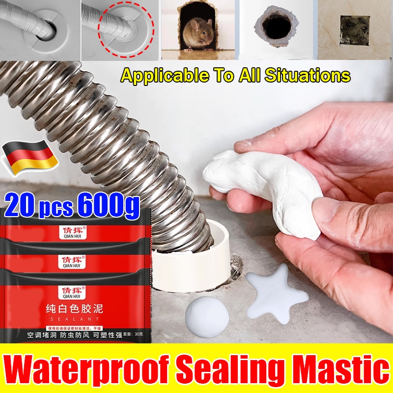 20 PCS Waterproof Sealant Clay Mud Silicon Sealant For Filling the Gap ...
