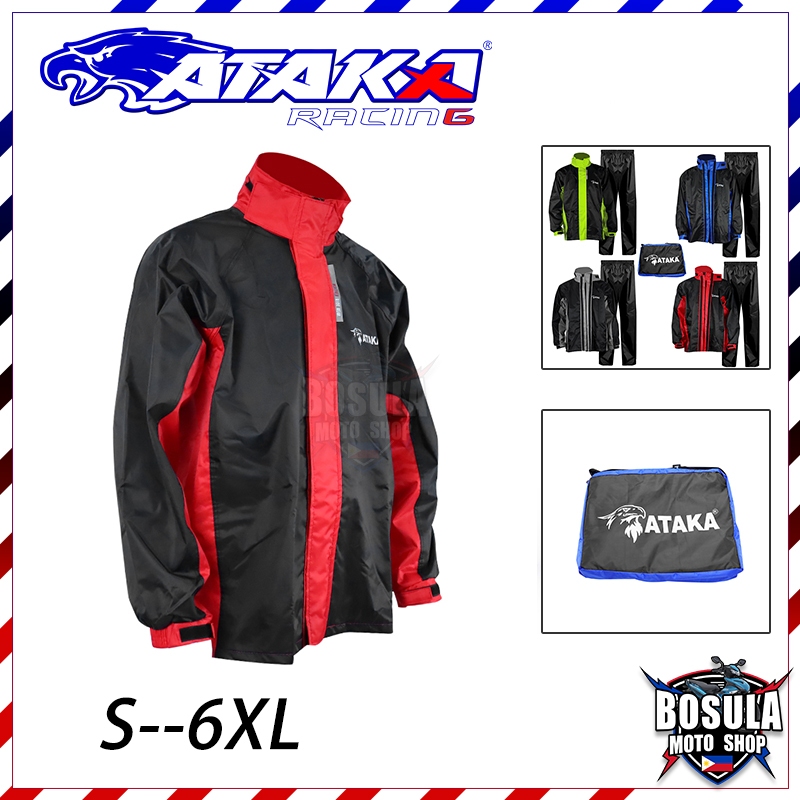 ATAKA A9 Raincoat SET Suit Rainproof Universal Motorcycle Plus Raincoat 2 Layer Rainsuit S-8XL ...