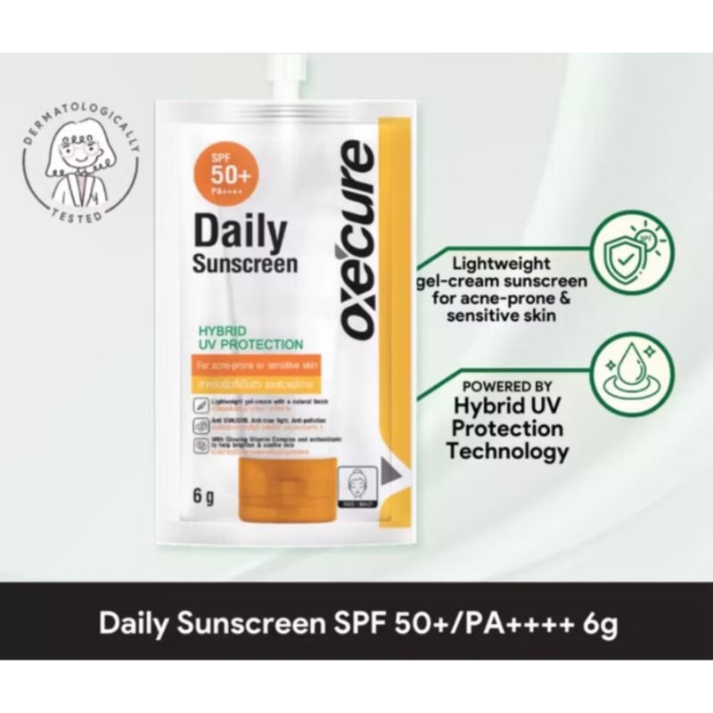 Oxecure Daily Sunscreen SPF 50+/PA++++ 6g 1 pack | Shopee Philippines