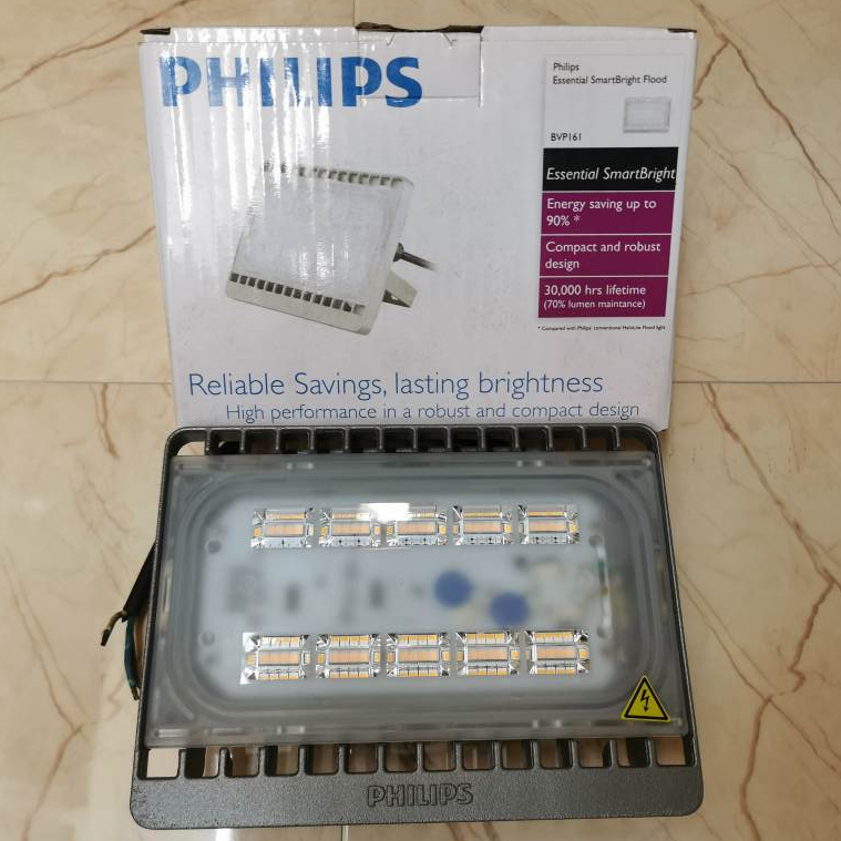 Philips Led Floodlight BVP161 LED12 WW/LED26 CW 30W WB GREY CE IP65 RATING | Shopee Philippines