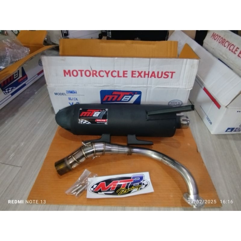 MT8 PIPE FOR ZOOMER / BEAT FI V2 BLACK | Shopee Philippines