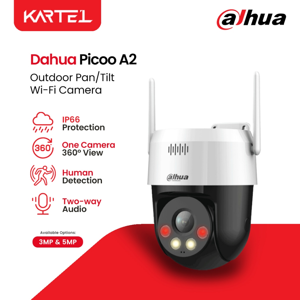 Dahua PICOO A2 3MP | 5MP Outdoor Pan/Tilt Wi-Fi Camera | CCTV Security ...