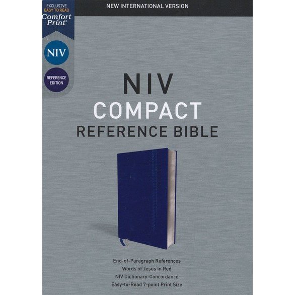 PCBS '' NIV Compact Reference Bible--soft leather-look, blue'' | Shopee ...