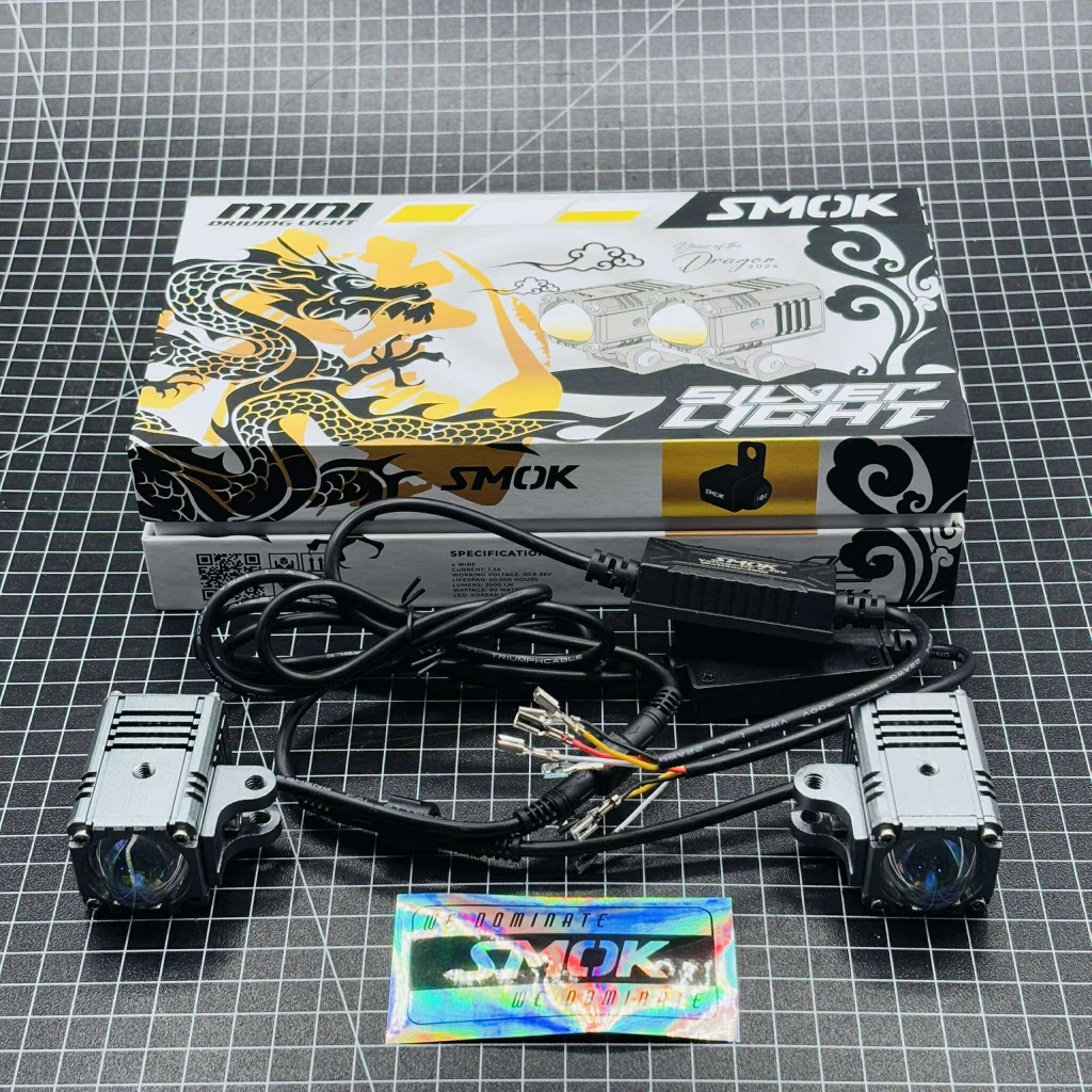 SMOK MINI DRIVING LIGHT DRAGON SS SILVER 80W WITH *MDL SWITCH* | Shopee Philippines