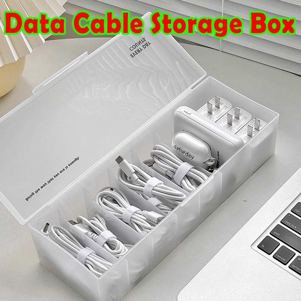Multi-Purpose Data Cable Storage Box for Desk Cable Storage Box Plastic ...