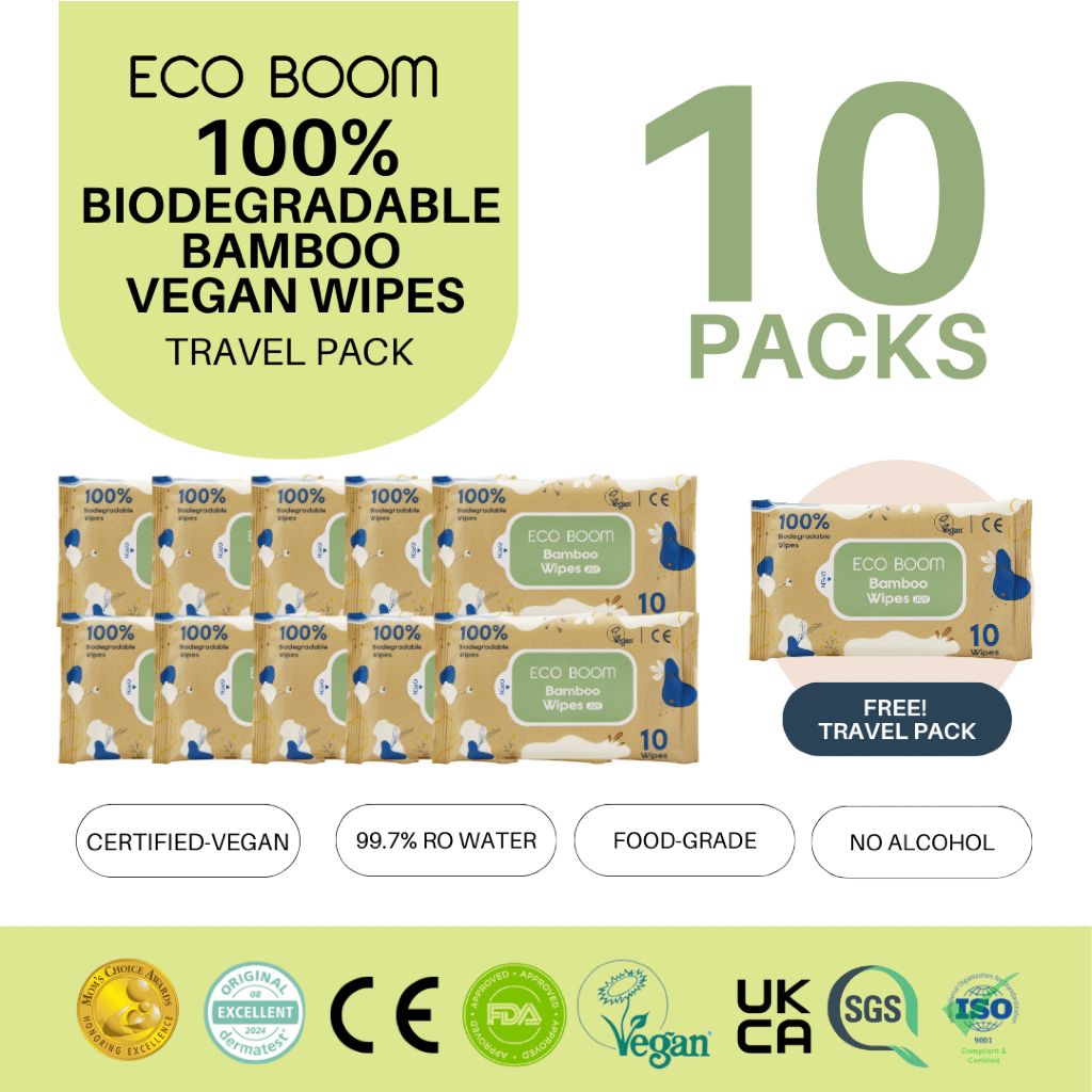 [40% OFF EXP.OCT 2025] BUNDLE OF 10 ECO BOOM 100% Biodegradable Bamboo ...