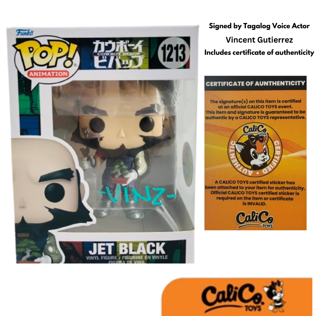 Funko POP! Animation: CowBoy Bebop - Jet Black #1213 SIGNED BY TAGALOG ...