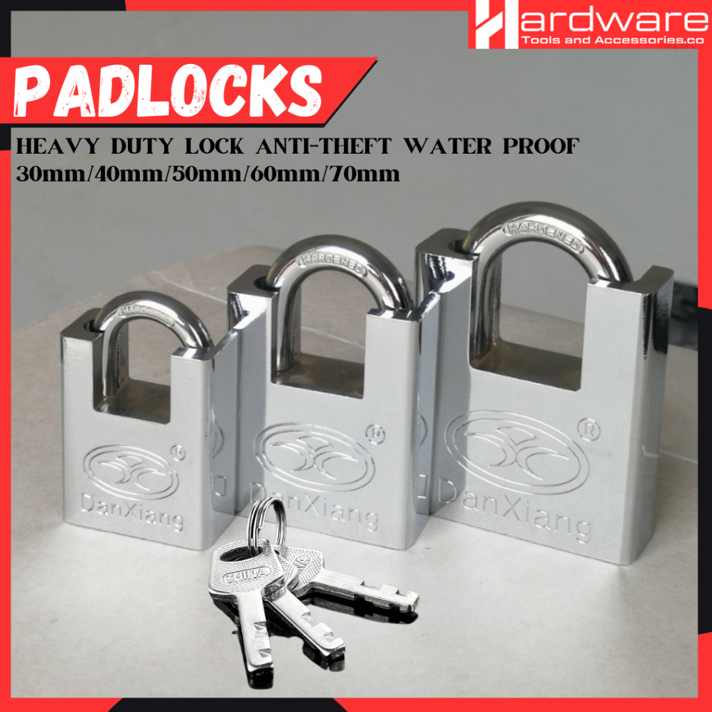 Heavy Duty Padlock Anti-Theft Anti Cutting, Slip-Resistant Waterproof ...