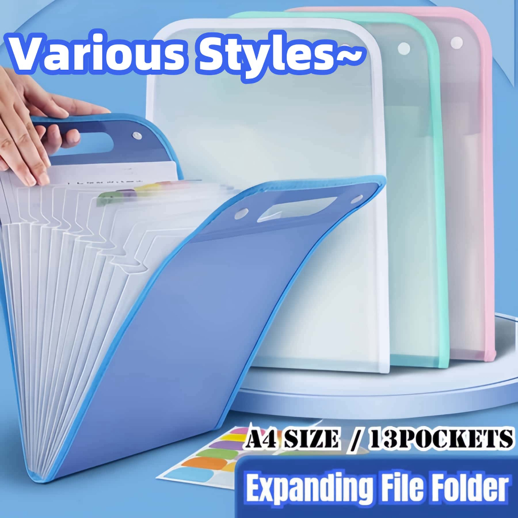 A4 Folder Organizer Expanding File Folder Organizer Clear Book Test ...
