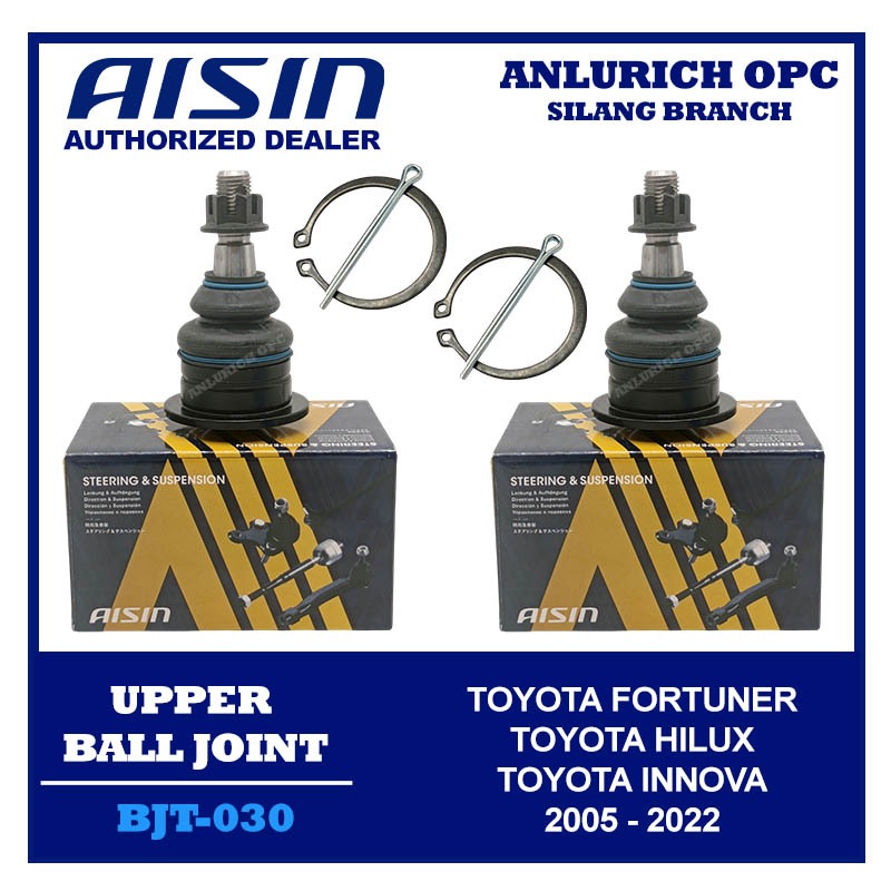 AISIN BALL JOINT (2PCS) TOYOTA FORTUNER/HILUX/INNVOVA 2005-2022 (BJT ...